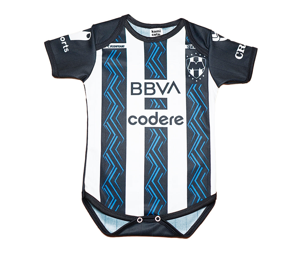 Pañalero Rayados de Monterrey Uniforme Negro – kamiceta.mx