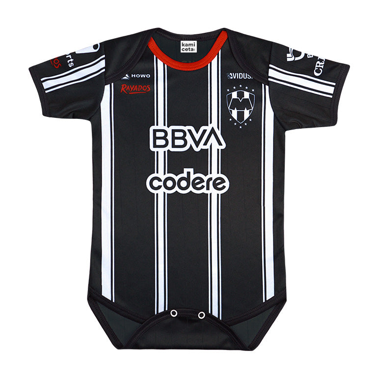 Pañalero Rayados de Monterrey Uniforme Negro – kamiceta.mx